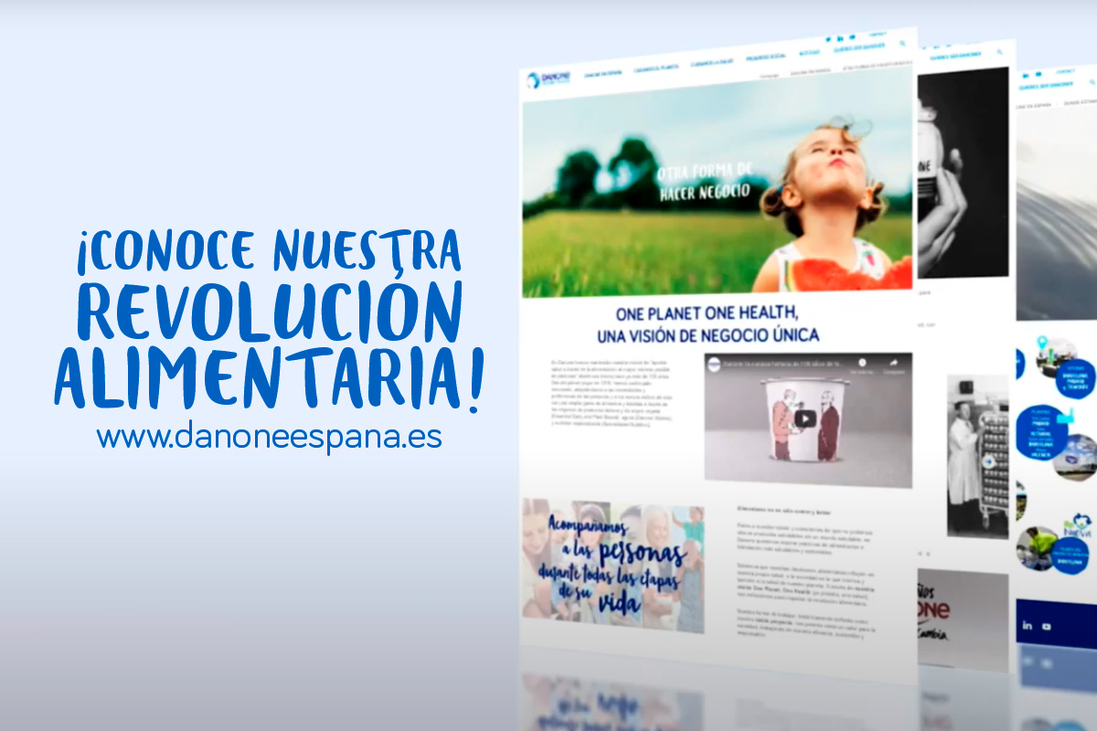 Danone estrena nueva web corporativa